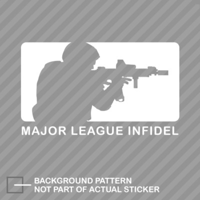 Major League Infidel Sticker Die Cut Decal | eBay
