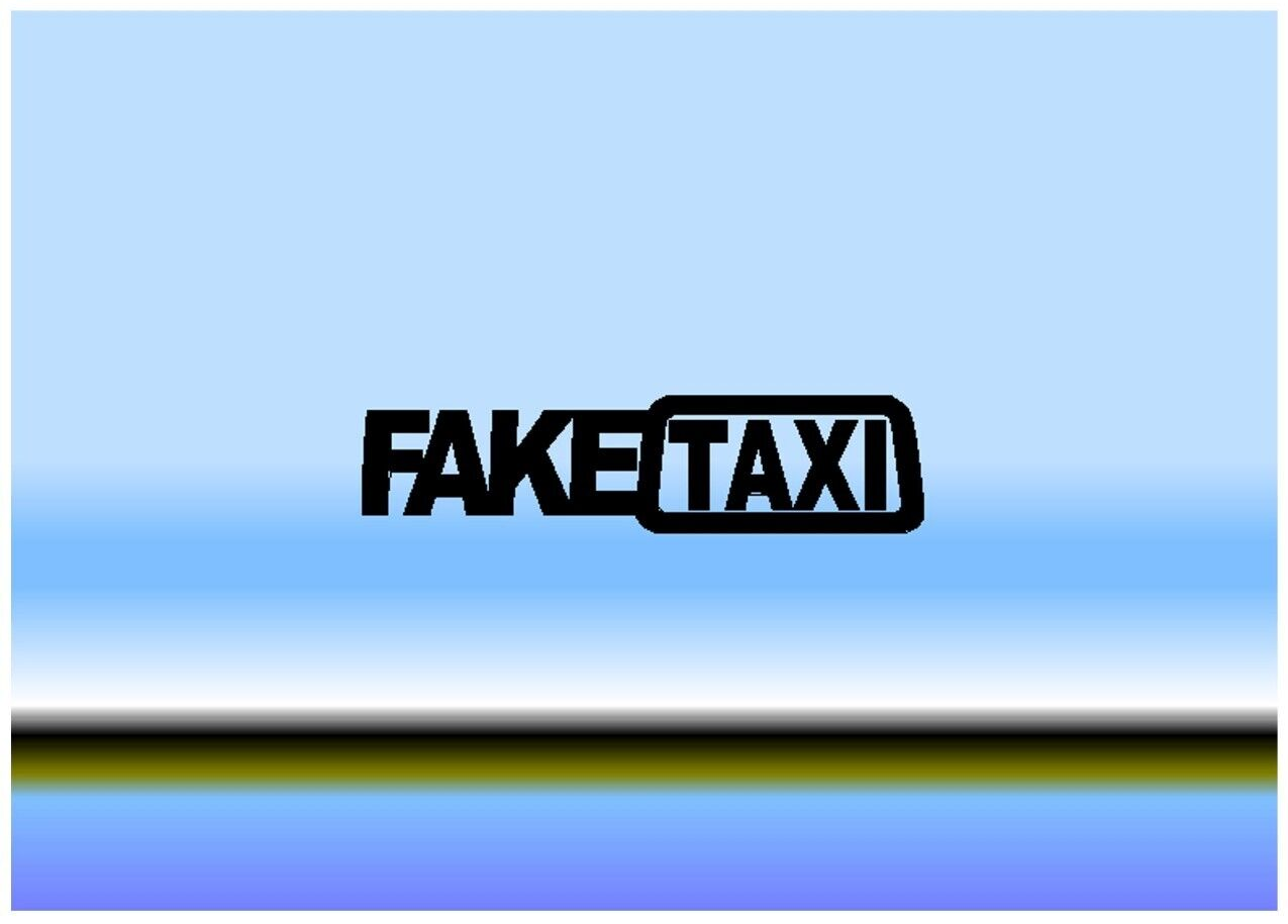 FAKE TAXI (2 Pack) Car Auto Sticker FakeTaxi Funny Window Decals | eBay