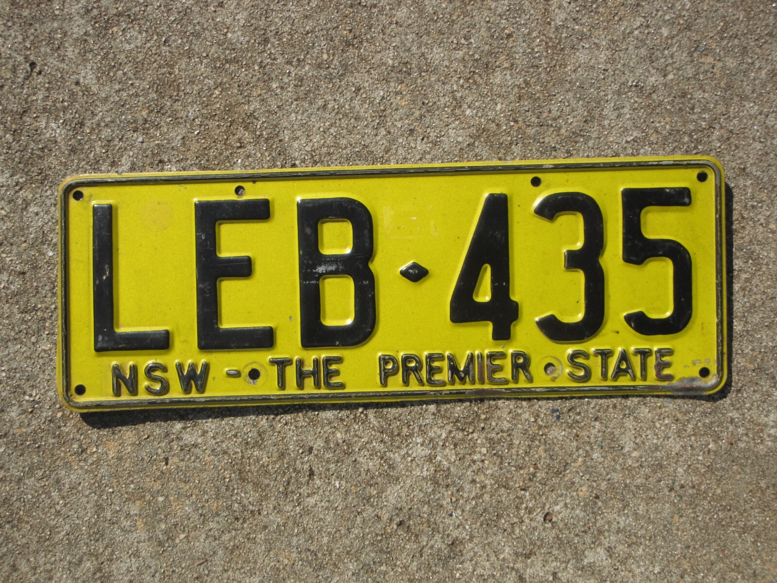 Australia New South Wales The Premier State License Plate LEB 435 NSW ...