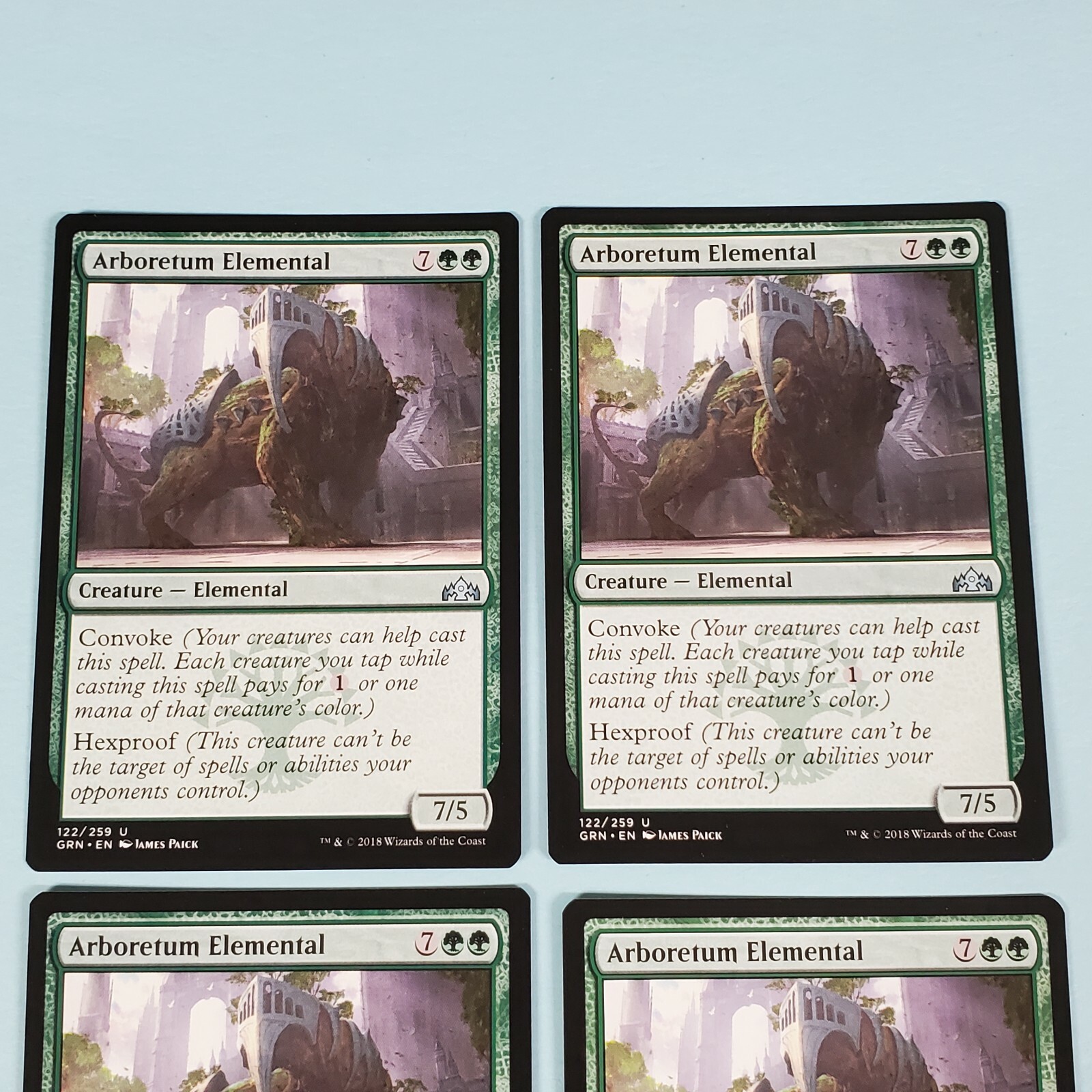 4x Arboretum Elemental - Guilds of Ravnica - 122/259 Uncommon - MTG Magic The Ga