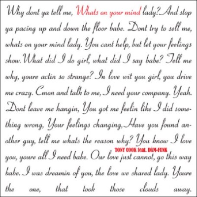 Tony Cook The Rap ft. the Kids / What's On Your Mind ft Tevell - 7 ...