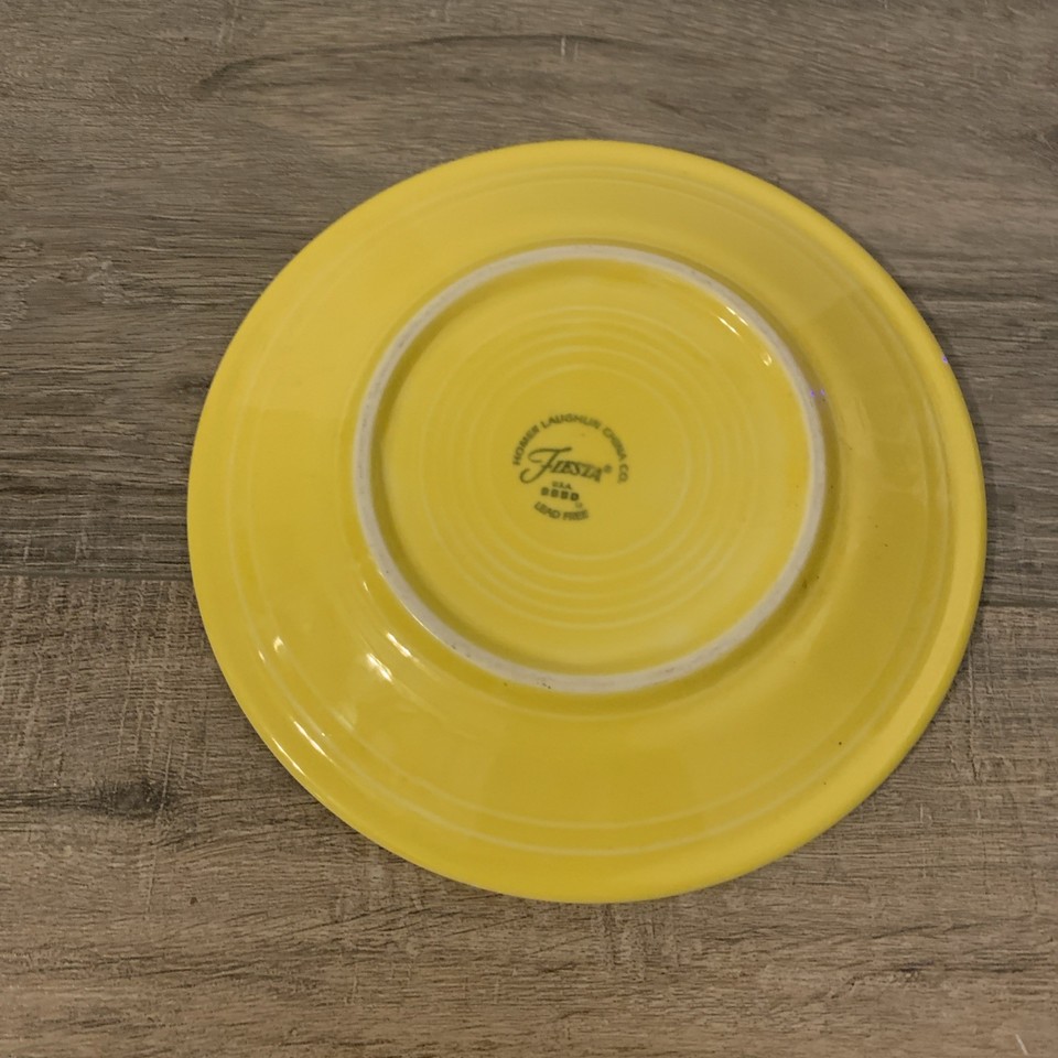 Fiesta Ware Set Of 3 Snack Plates Assorted Colors Made In USA Homer ...