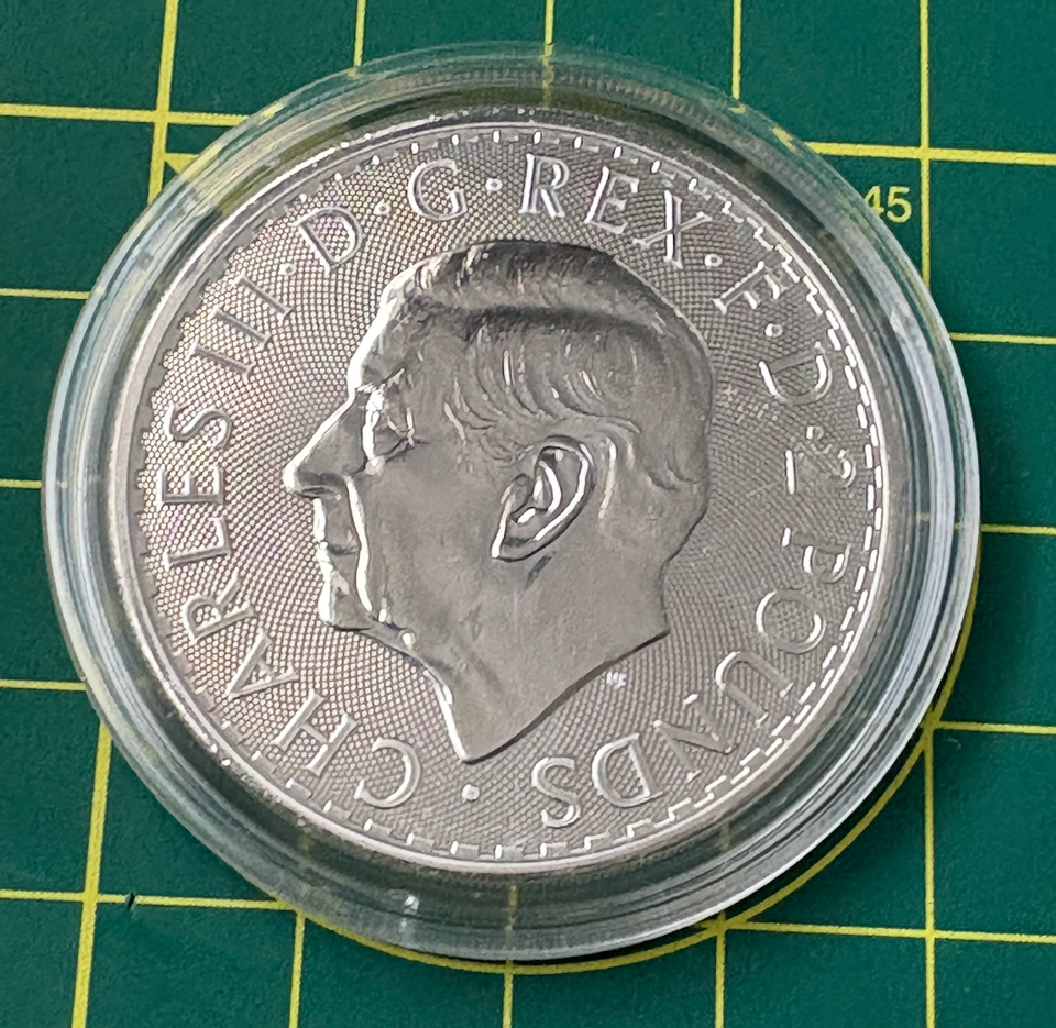 Royal Mint 2025 1oz Silver Britannia Coin in plastic coin capsule | eBay UK