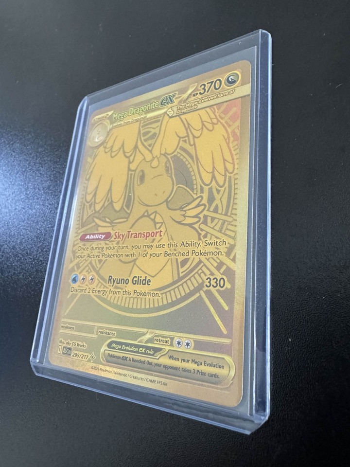 Mega Dragonite Ex 295/217 GOLD HYPER RARE POKEMON ASCENDED HEROES | eBay