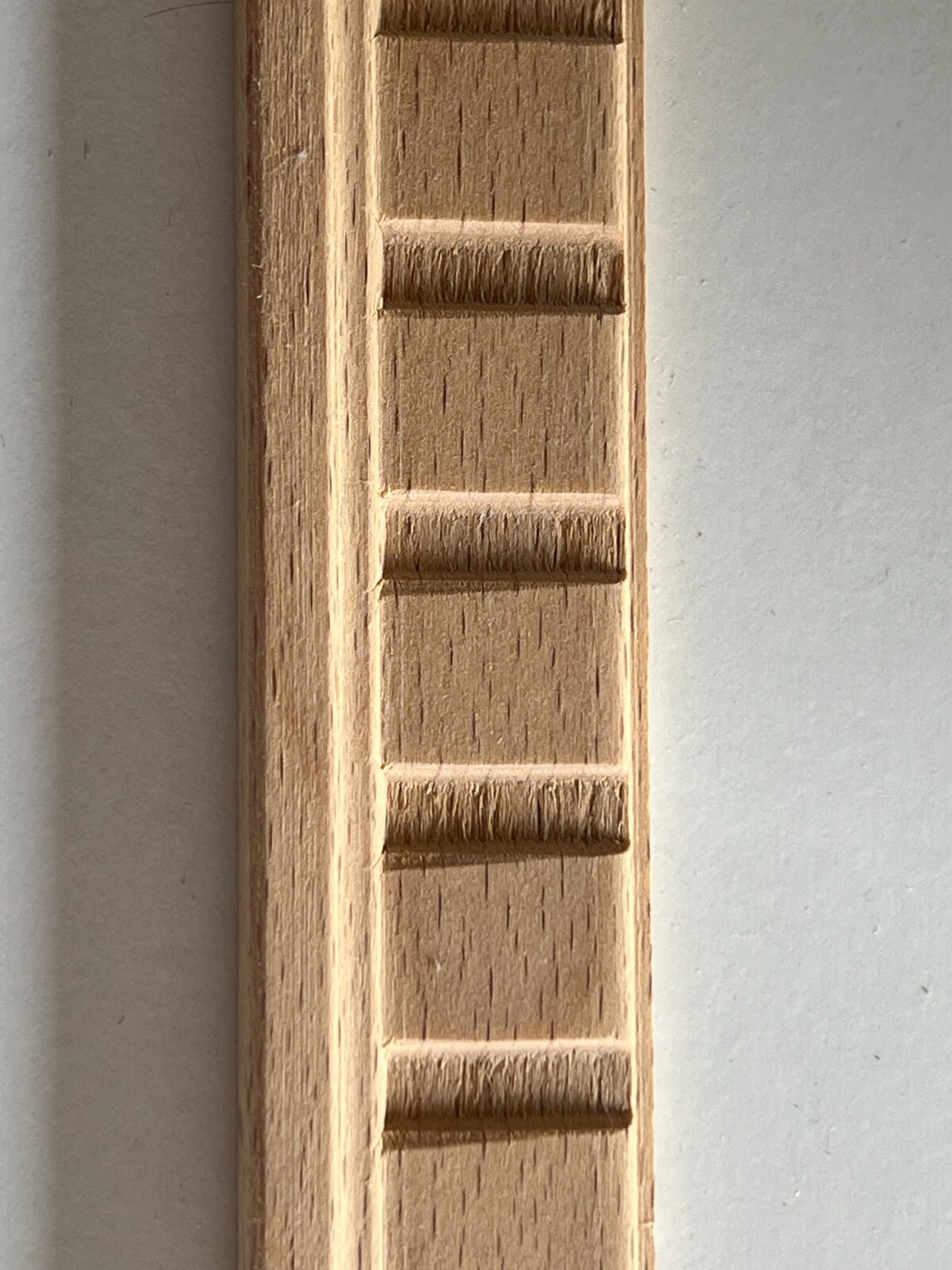 1 x Solid Beech Wood Decorative rail moulding trim dado 1200 mm long ...