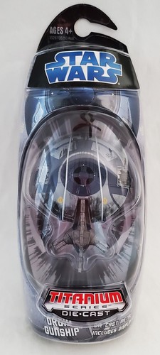 Star Wars Titanium Series Diecast Droid Gunship Clone Wars 2008 Hasbro ...