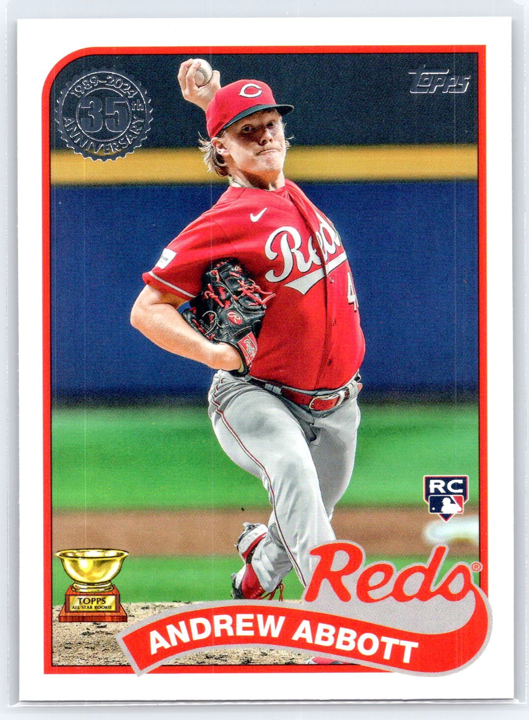2024 Topps #89B-96 Andrew Abbott 1989 Topps Baseball 35th Anniversary ...