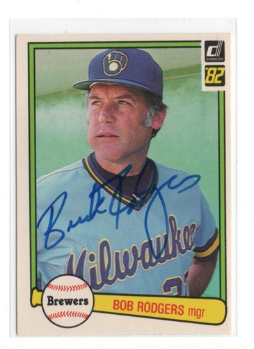 BOB RODGERS MILWAUKEE BREWERS 1982 DONRUSS IP/TTM AUTOGRAPH AUTO | eBay