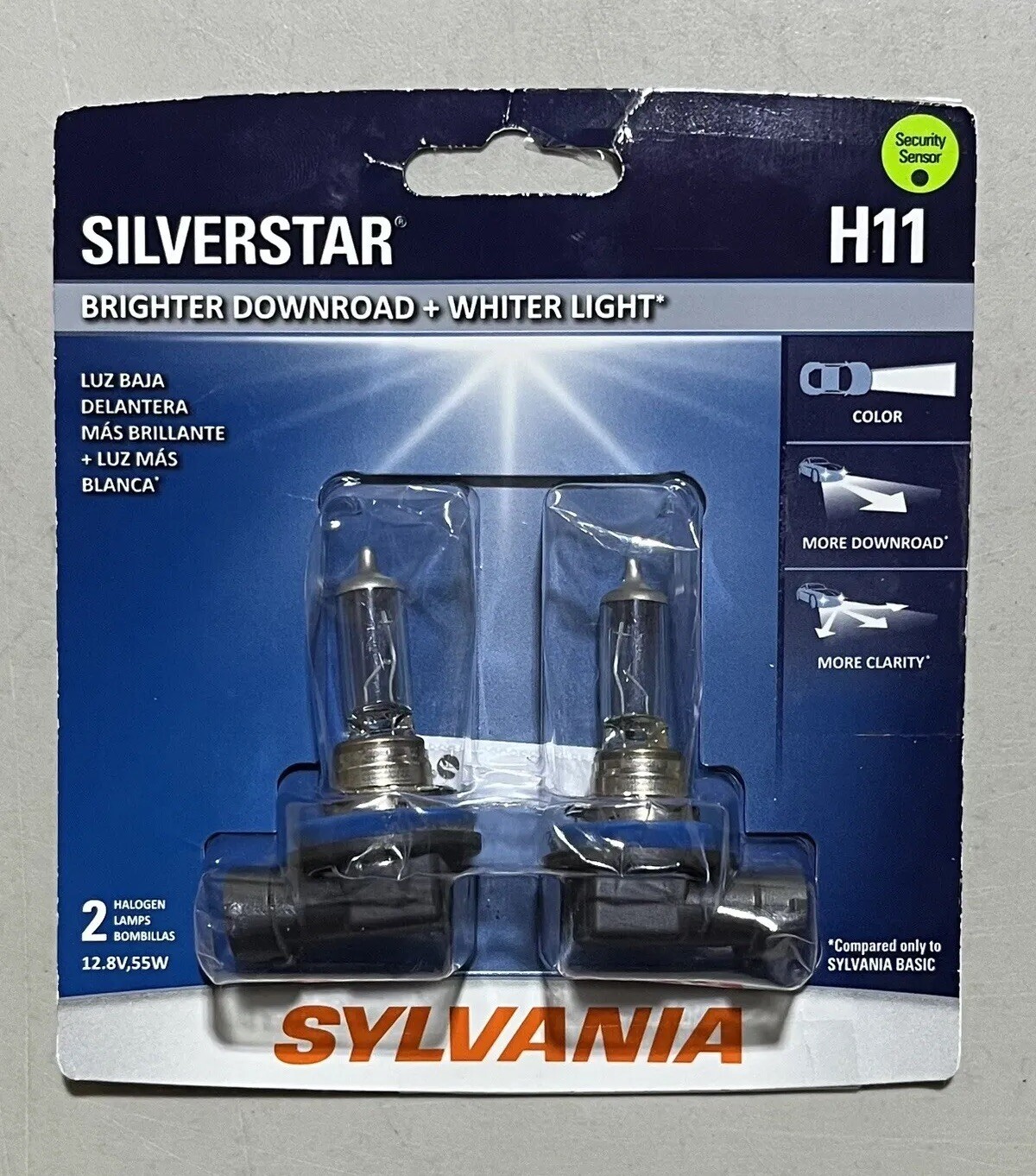 Sylvania H11 SilverStar High Performance Headlight Pair Set 2 Bulbs | eBay