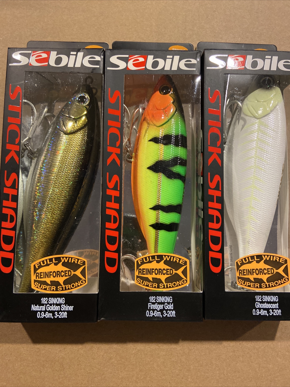 (LOT OF 3) SEBILE STICK SHADD SS-182-SK 4-3/4OZ MIXED COLORS | eBay