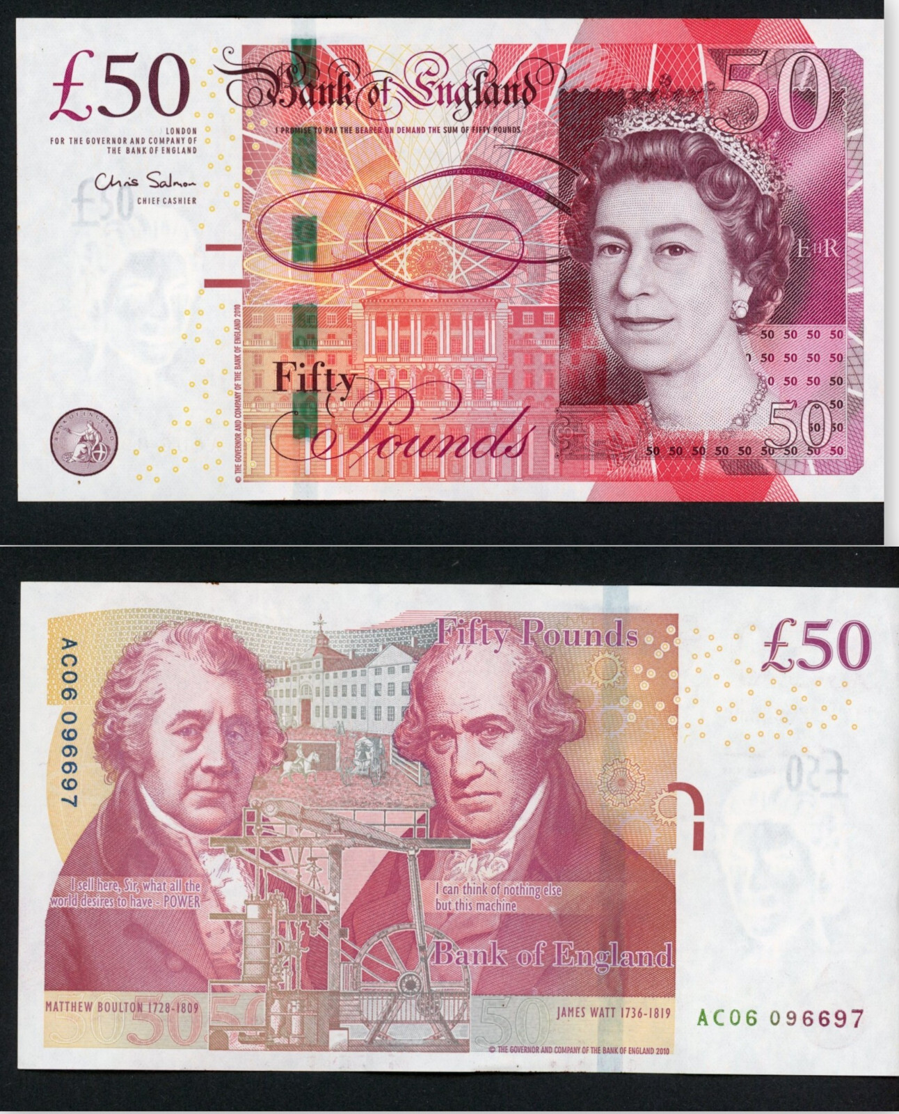 £ 50 FIFTY POUND BANK OF ENGLAND NOTE SERIES P392a | eBay UK