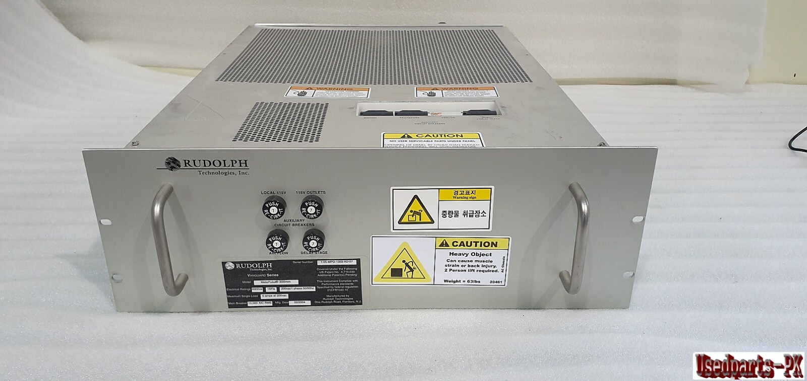 Rudolph Technologies Vanguard Series MetaPulse 300mm Power supply ...