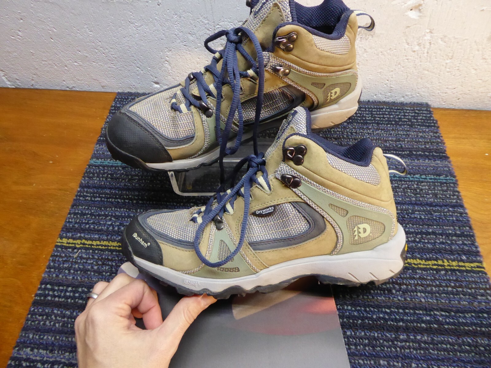 Women's Dunham "Waffle Stompers" Boots Tan Size 9 2A Very Good Pre ...