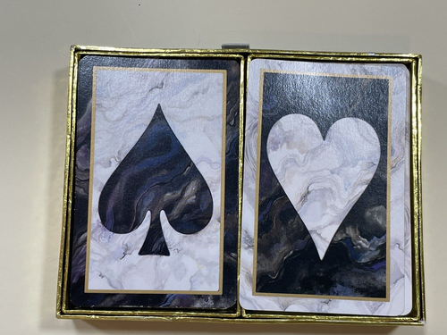 2 DECKS Congress playing cards Bridge Heart Spade cel-u-tone finish | eBay