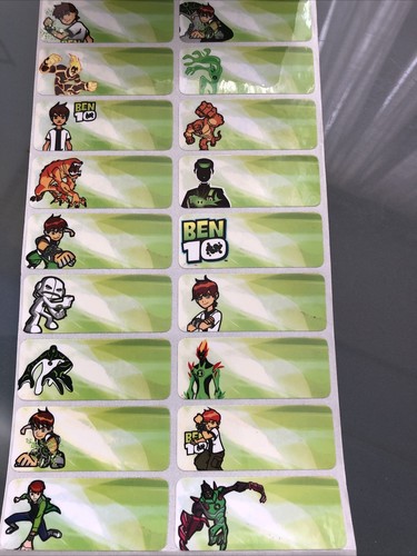 100 LG BEN 10 NAME LABEL STICKERS 46x18mm | eBay