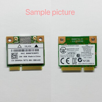 Dell Latitude E5540 E6440 DW1506 AR5B125 Wireless WiFi WLAN Card PCIe ...