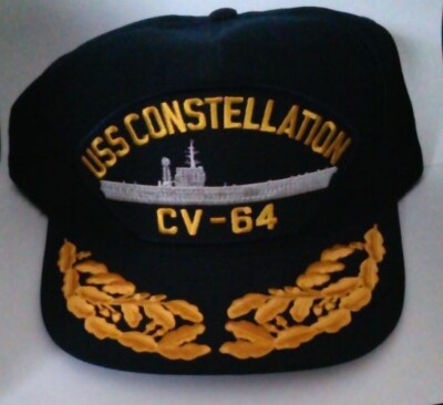 USS Constellation CV-64 Navy Ship US Military Eagle Crest Hat Cap | eBay
