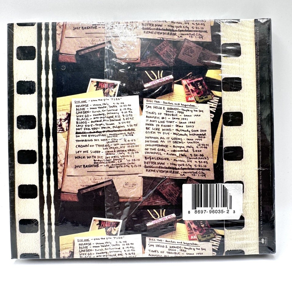 Pearl Jam Twenty Original Motion Picture Soundtrack Double Disc CD ...