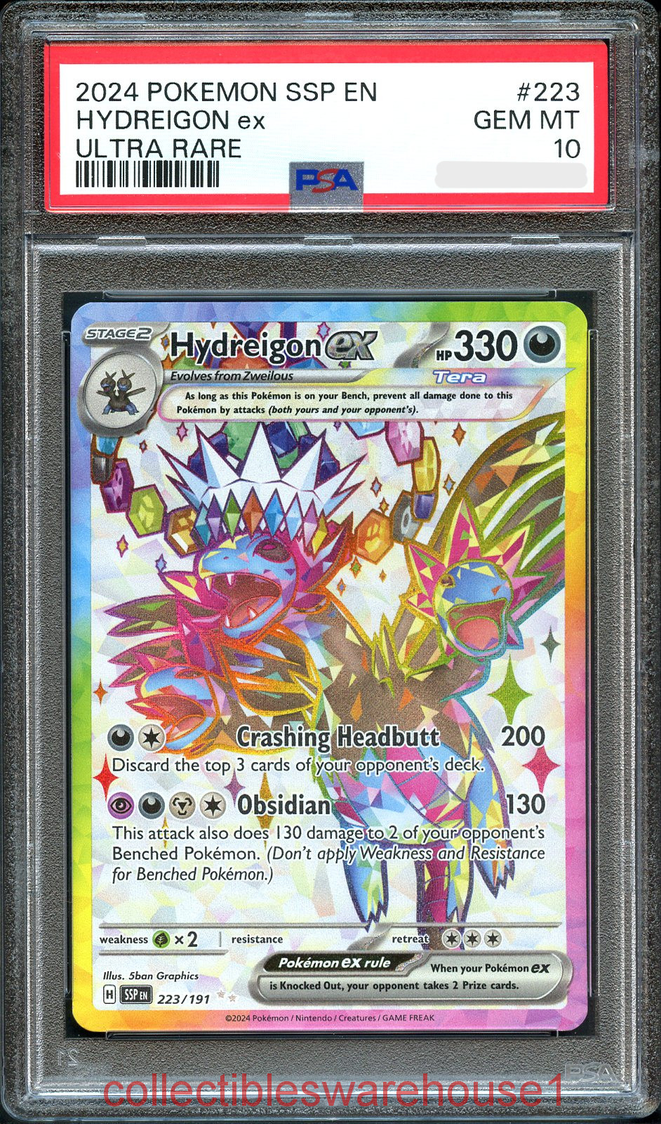 Hydreigon ex 2024 Scarlet & Violet: Surging Sparks #223/191 Ultra Rare ...