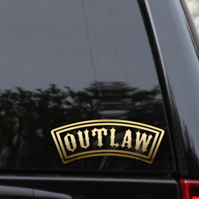 Outlaw Decal Sticker Biker Chopper Harley Davidson Car Truck Window ...