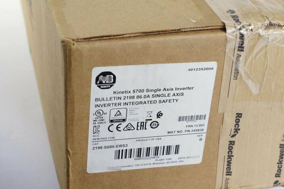 New Sealed Allen Bradley 2198-S086-ERS3 Kinetix 5700 Inverter ...