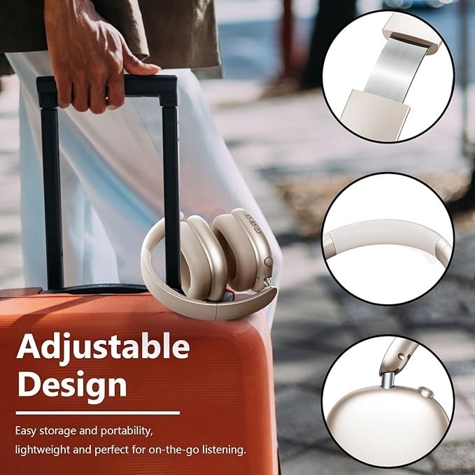 Wentronic Y01 Wireless Over Ear Headphones, Noise Canceling Bluetooth ...