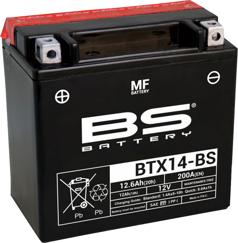BS Battery Maintenance Free Battery BTX14-BS #300604 | eBay