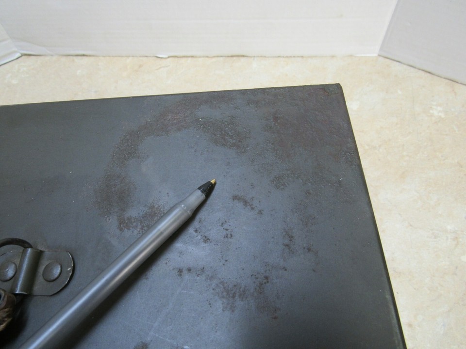 US WW2 M5 Chest Steel W/ Tray Browning D28243 Spare Parts Tools 30 Cal ...