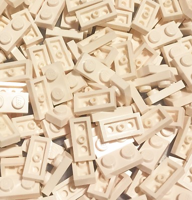 Lego 50 Pieces White 1x2 White Plate / Bulk Standard 1x2 Plate With Two ...