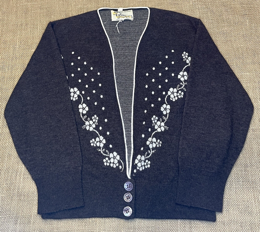 Vintage 1940s-50s Glengarry 100% Silk Orlon Sweater C… - Gem