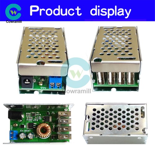4-port Step Down USB 24V/12V to 5V 5A Buck Power Supply Converter Board ...