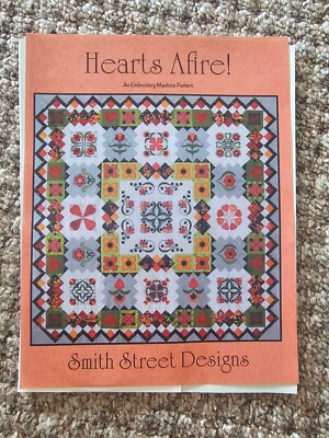 Smith Street Designs Machine Embroidery Hearts Afire! Pattern Applique ...