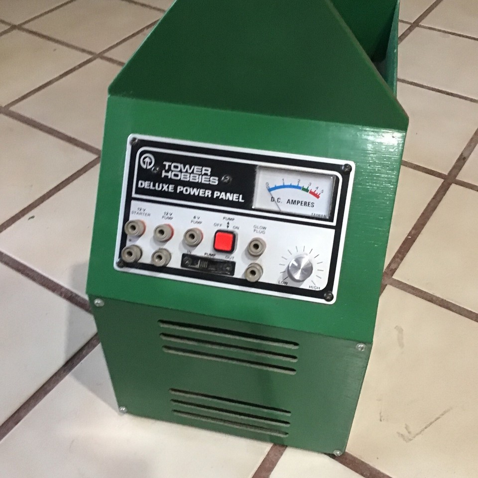 Tower Hobbies Deluxe Power Panel in Custom Wooden Hobby Box RC R/C | eBay