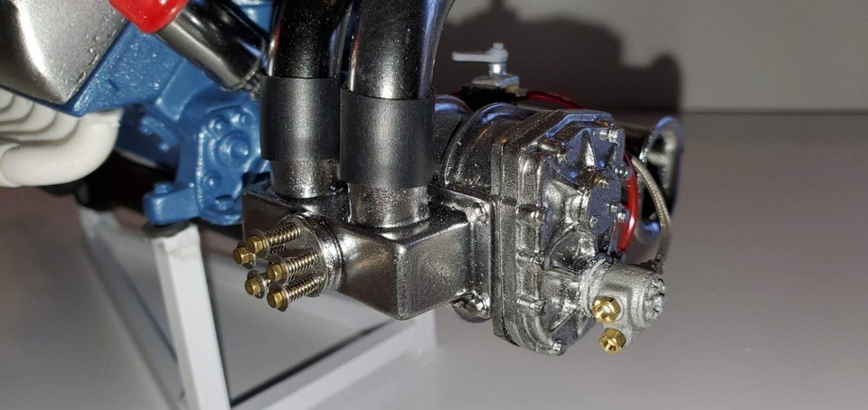 1/8 scale Hockney ARDUN Lincoln V12 engine Monogram potvin blower ...