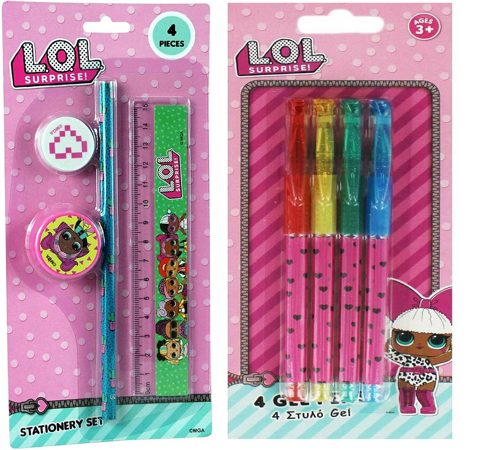 L.O.L. Surpirse! LOL Surprise Gel Pens LOL Surprise Stationery Set ...