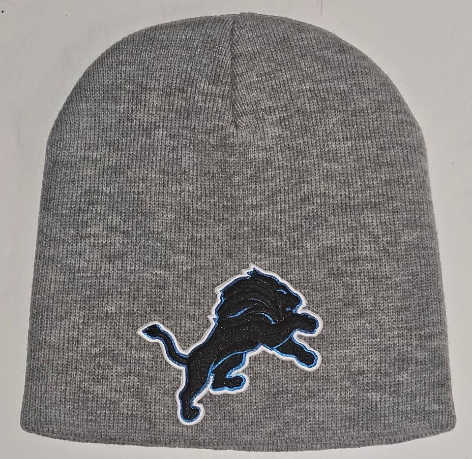 Detroit Lions Beanie 🏈Knit Hat 🏈CLASSIC NFL PATCH/LOGO 🏈SPECIAL EDITION ...