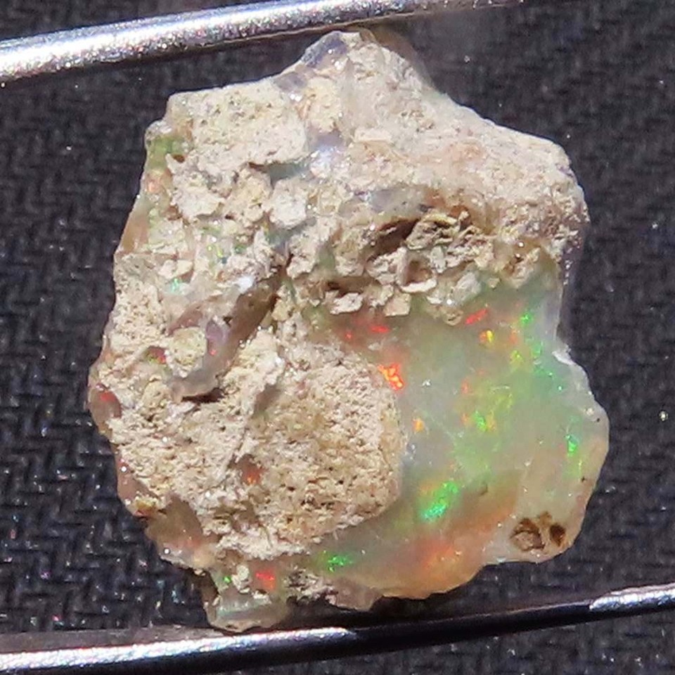 11.75 CT 100% Natural Ethiopian Opal Rough Play Of Color Rough 16x20x9 ...