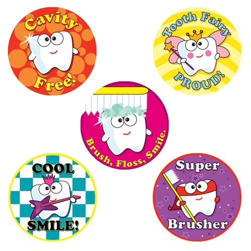 Shermans Dental Assortment Stickers – 100 Pack | eBay UK