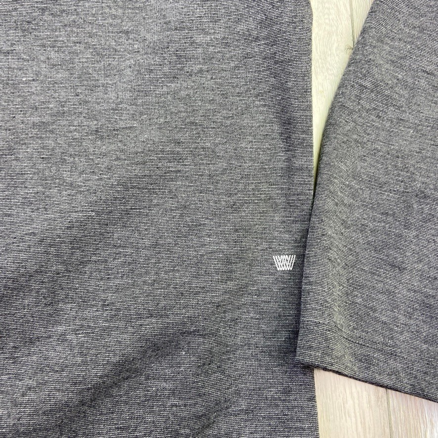 Mack Weldon Atlas Sweater Mens Medium Gray Pullover Knit Half Zip ...