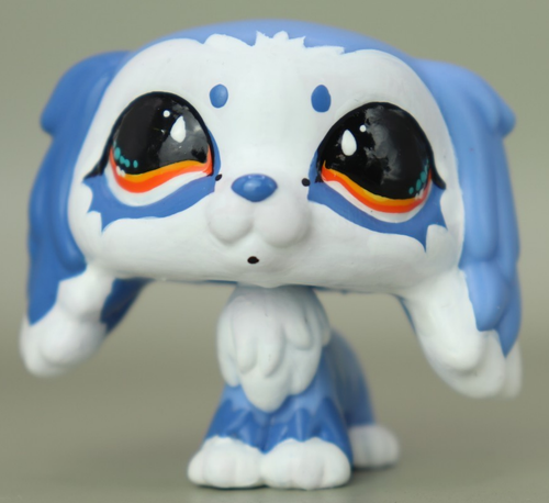 Littlest Pet Shop/ LPS, Goth Blue Dog, OOAK Custom, Hand Painted. | eBay