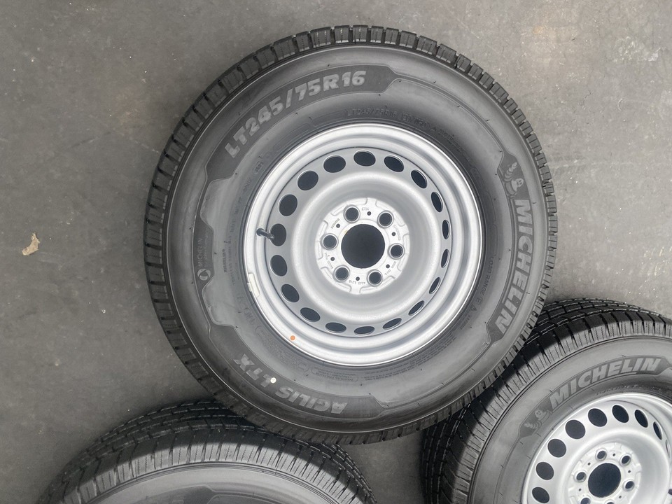 Mercedes Sprinter 2500 Factory Silver 6 Lug Wheels Tires Michelin 245 ...