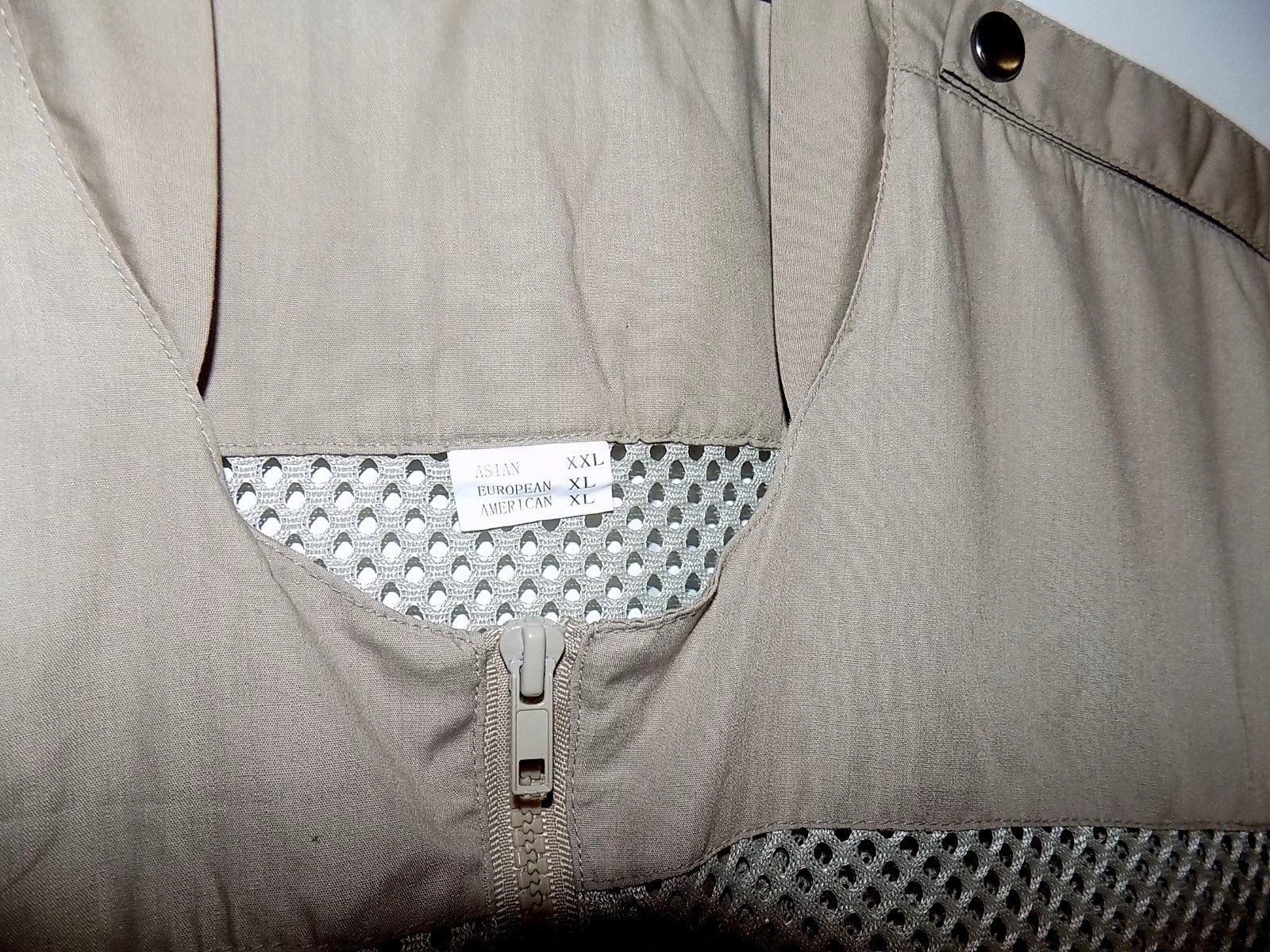 QUANTARAY Fishermans Fishing Flyfishing Fisherman Vented Khaki Vest ...