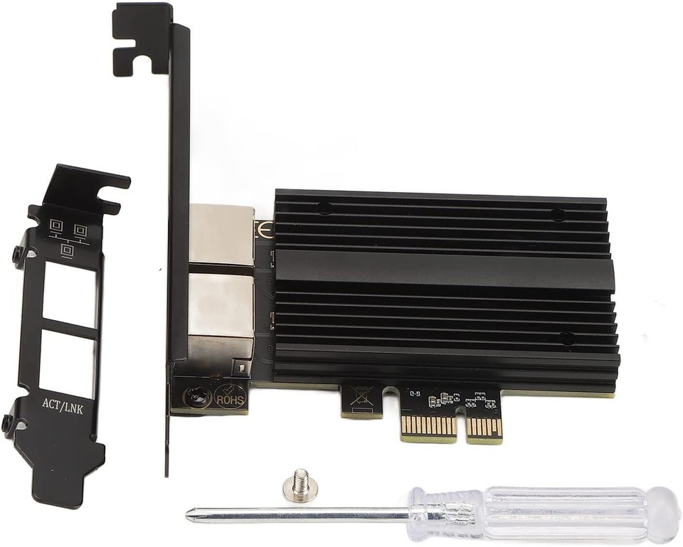 Dual RJ45 Port Intel I226 chip 2.5Gbps PCI-E X1 X4 X8 Ethernet Network ...