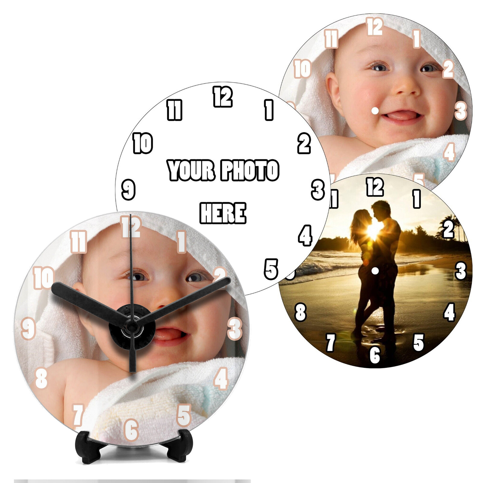 Personalised Custom CD Wall Clock Own Image Photo Design Picture ...