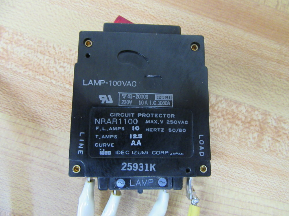 Idec NRAR1100 Circuit Protector W/ Chipped Housing | eBay