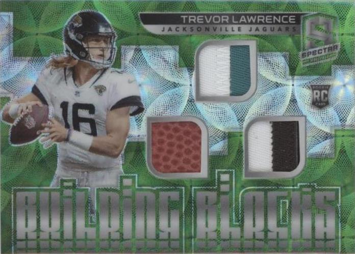 2021 Panini Spectra - Building Blocks Trevor Lawrence #BB-TL Neon Green ...