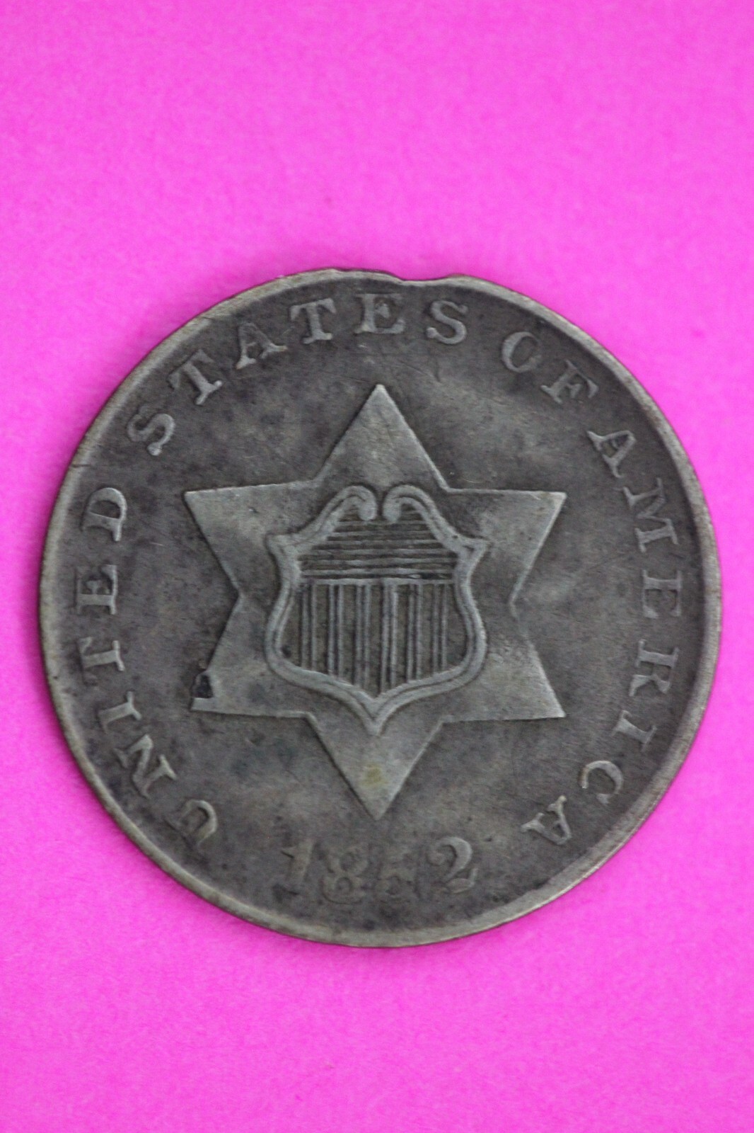 1852 Trime 3 Three Cent Silver Dime Exact Coin Shown In Pics Semi Key ...