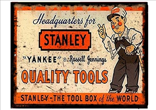 Stanley Tools Advertising Reproduction Sign Vintage Workshop ...