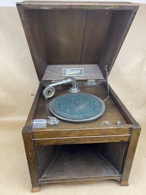 Puritone Gramophone Antique Music Box Wooden Grafonola Phonograph | eBay