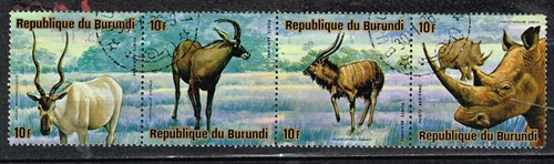 Burundi Fauna Arican Wild Animals set stamps 1969 | eBay